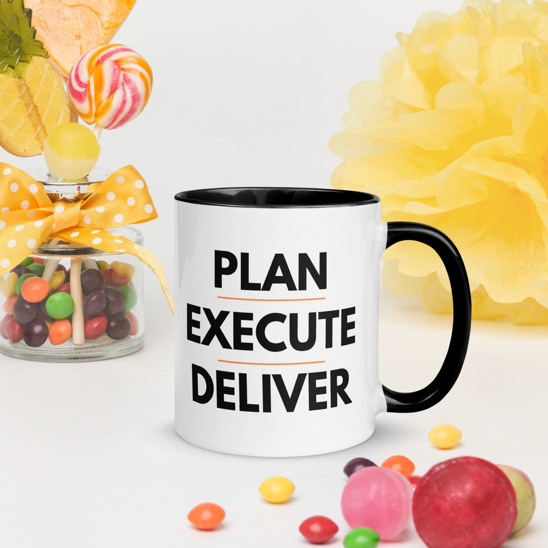 Project Manager Mug Plan, Execute, Deliver - Etsy