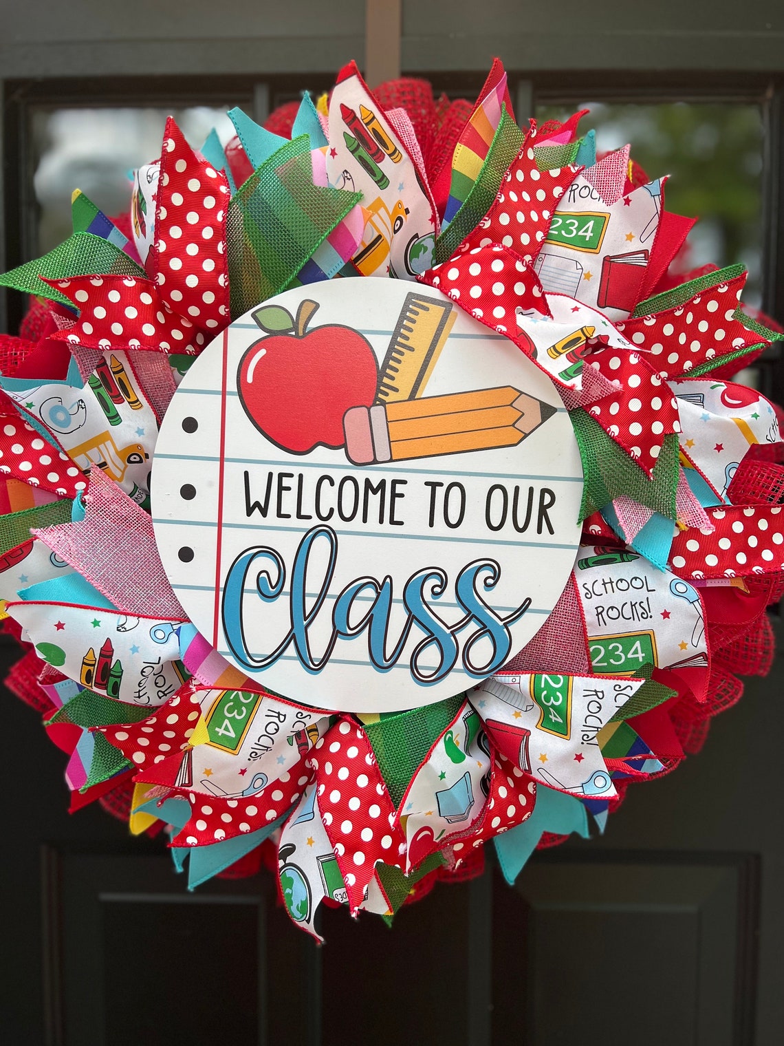 Welcome to Our Classroom Wreath - Etsy