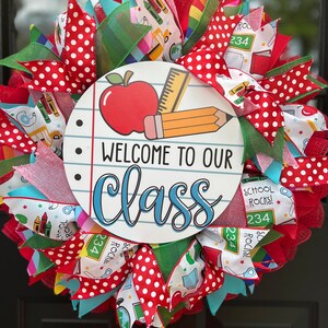 Welcome to Our Classroom Wreath - Etsy