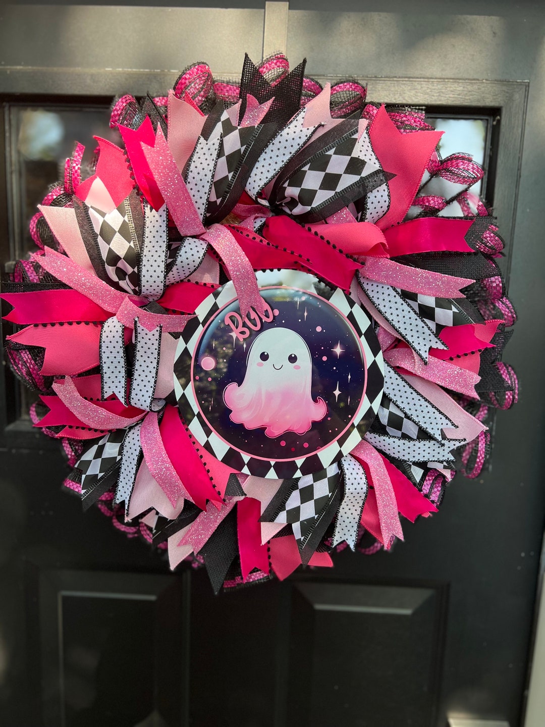 Cute Ghost Halloween Wreath - Etsy
