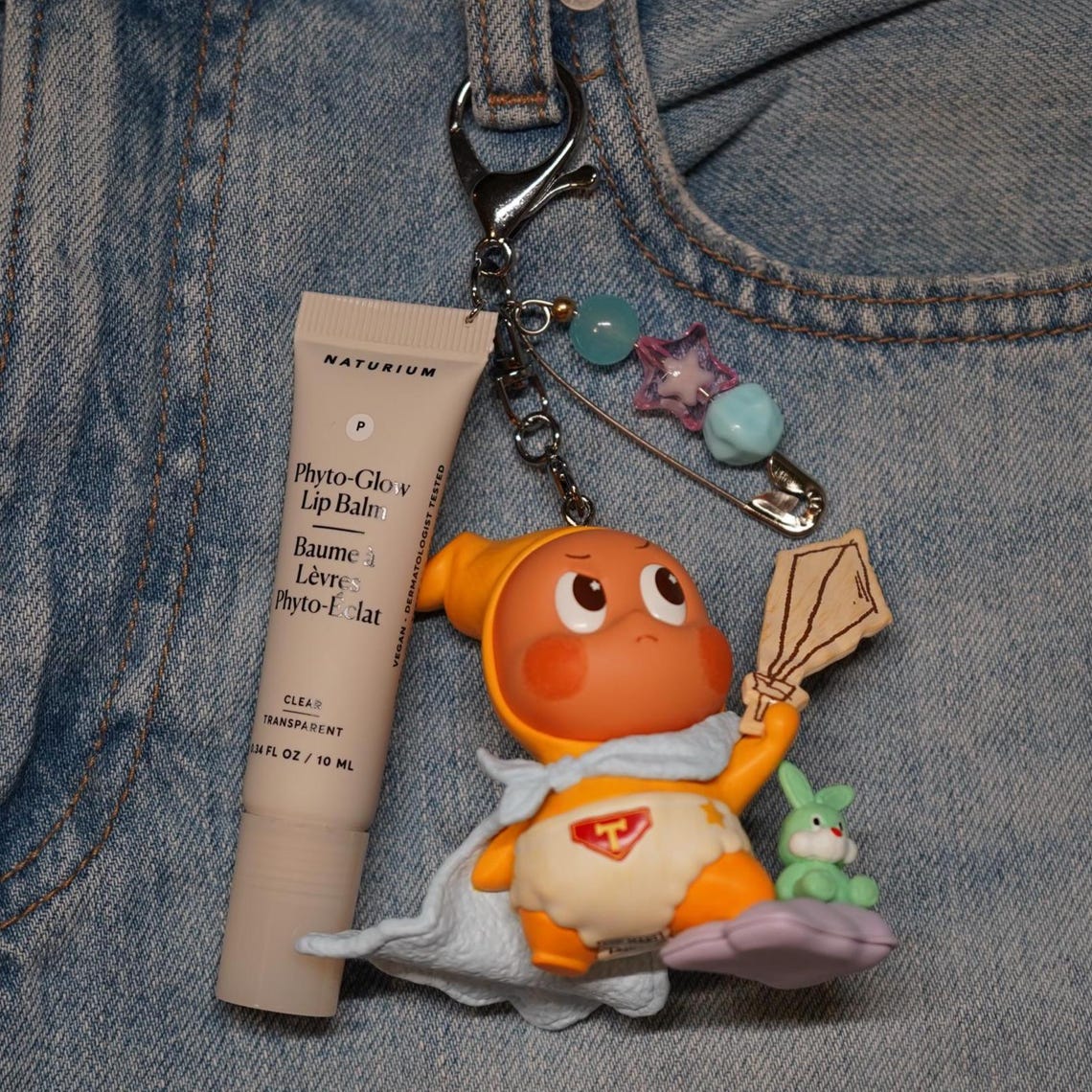 Twinkle Twinkle Keychain With Lip Balm - Bag Charm - Handmade - Popmart ...