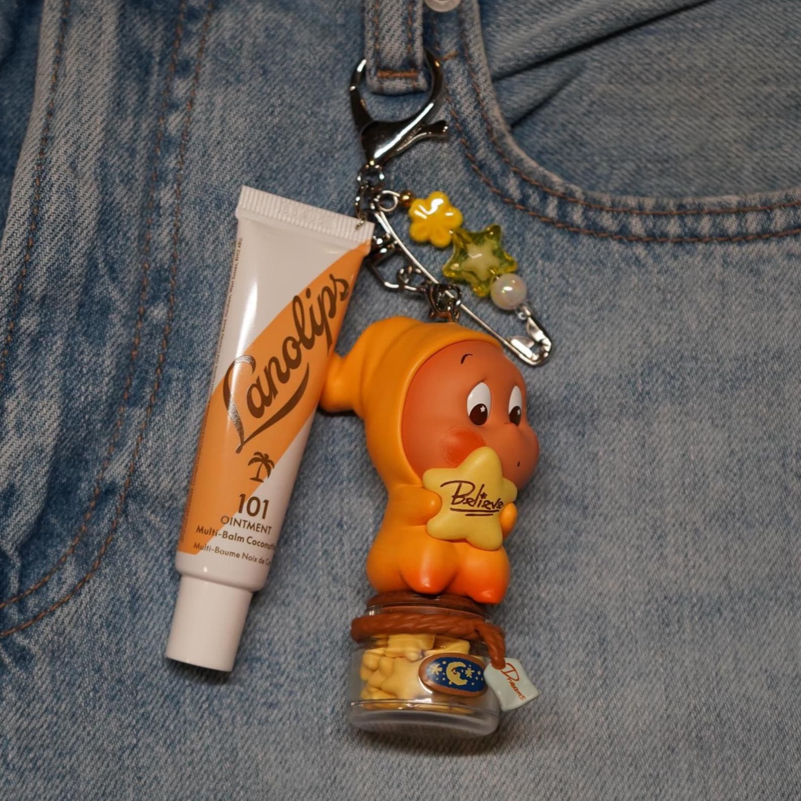 Twinkle Twinkle Keychain With Lip Balm - Bag Charm - Handmade - Popmart ...