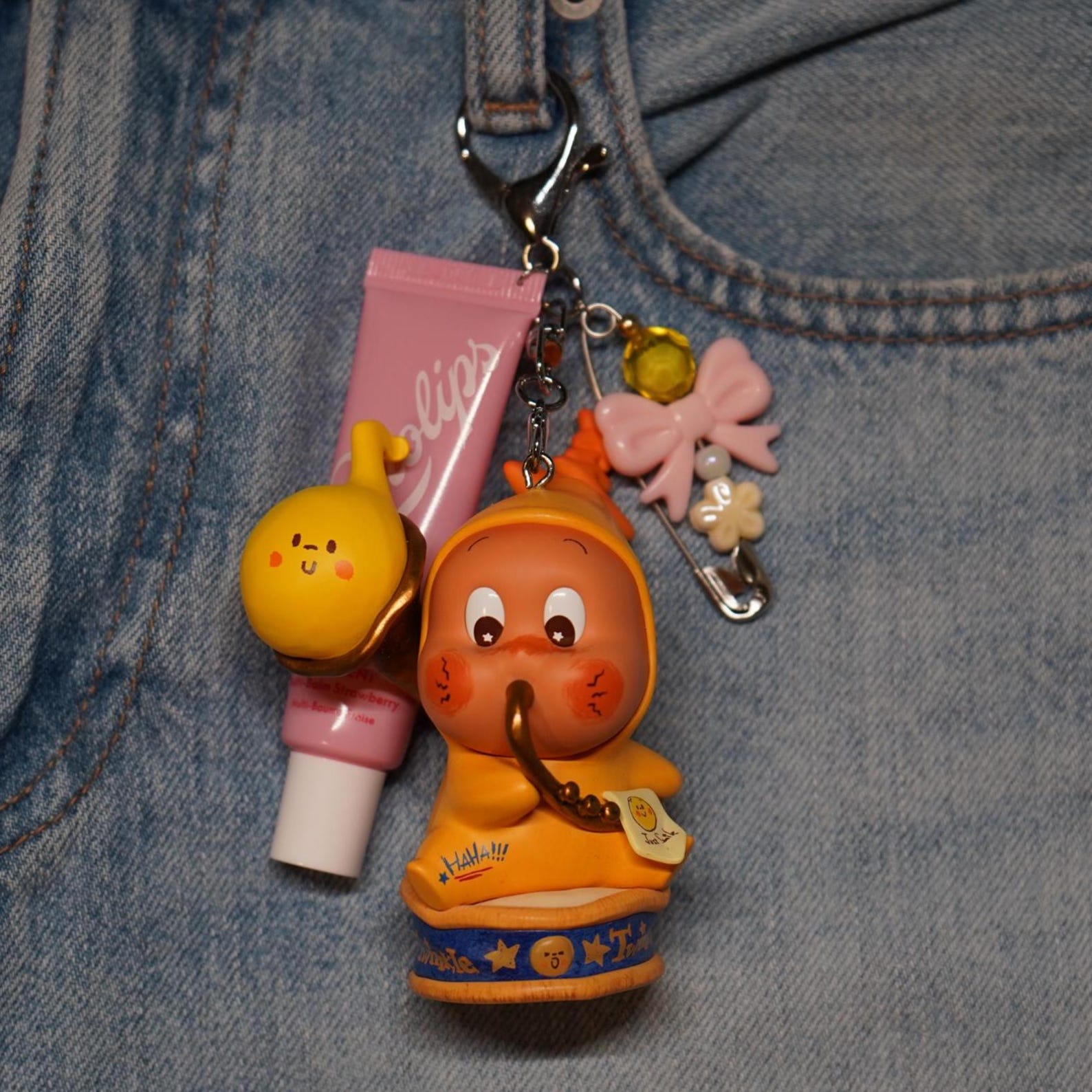 Twinkle Twinkle Keychain With Lip Balm - Bag Charm - Handmade - Popmart ...