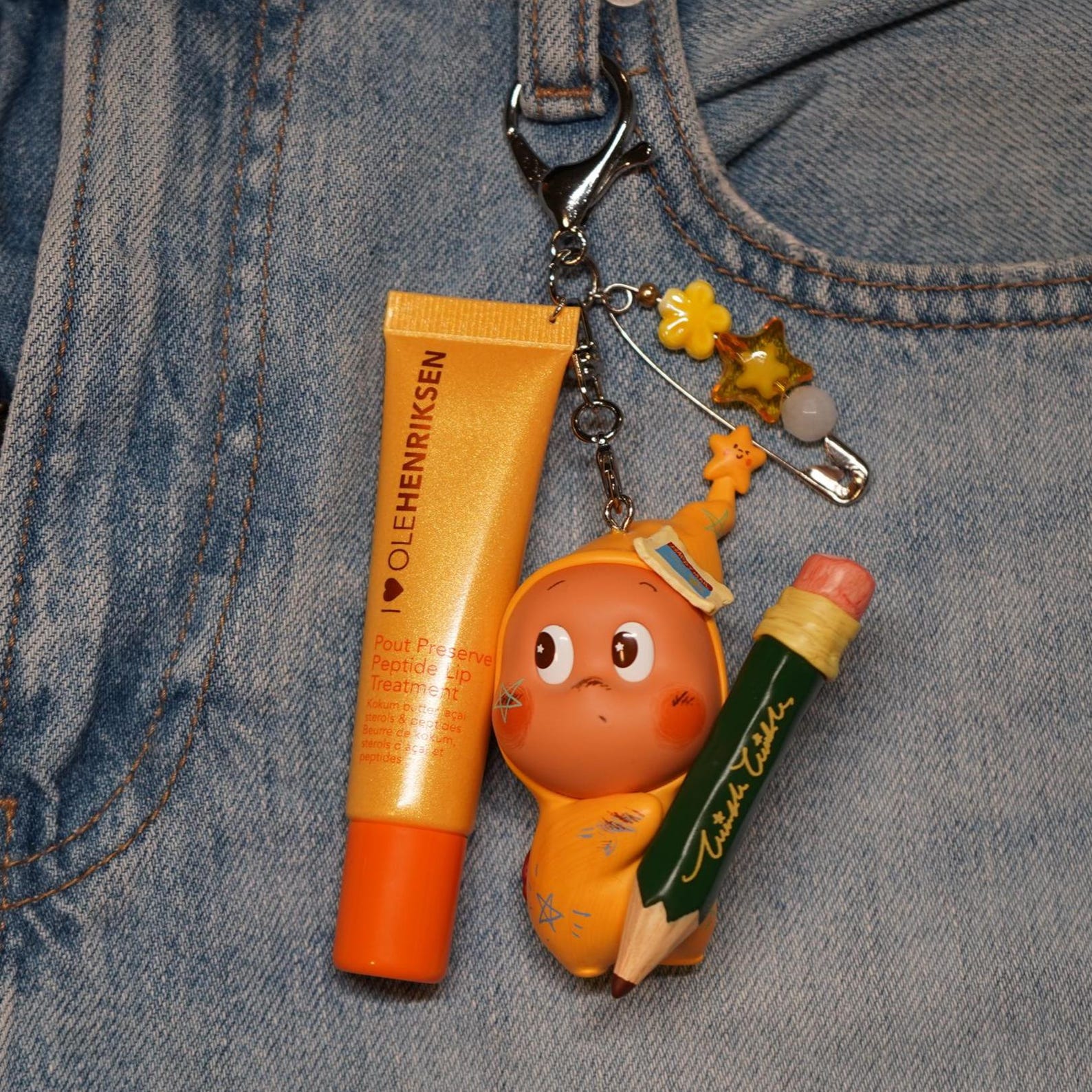 Twinkle Twinkle Keychain With Lip Balm - Bag Charm - Handmade - Popmart ...