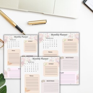 Bundle of Printable Digital Monthly , Weekly and Daily Planner - Etsy