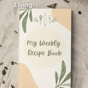 Weekly Recipe Planner, 7 Day Recipe Log, Digital/printable Cook Book ...