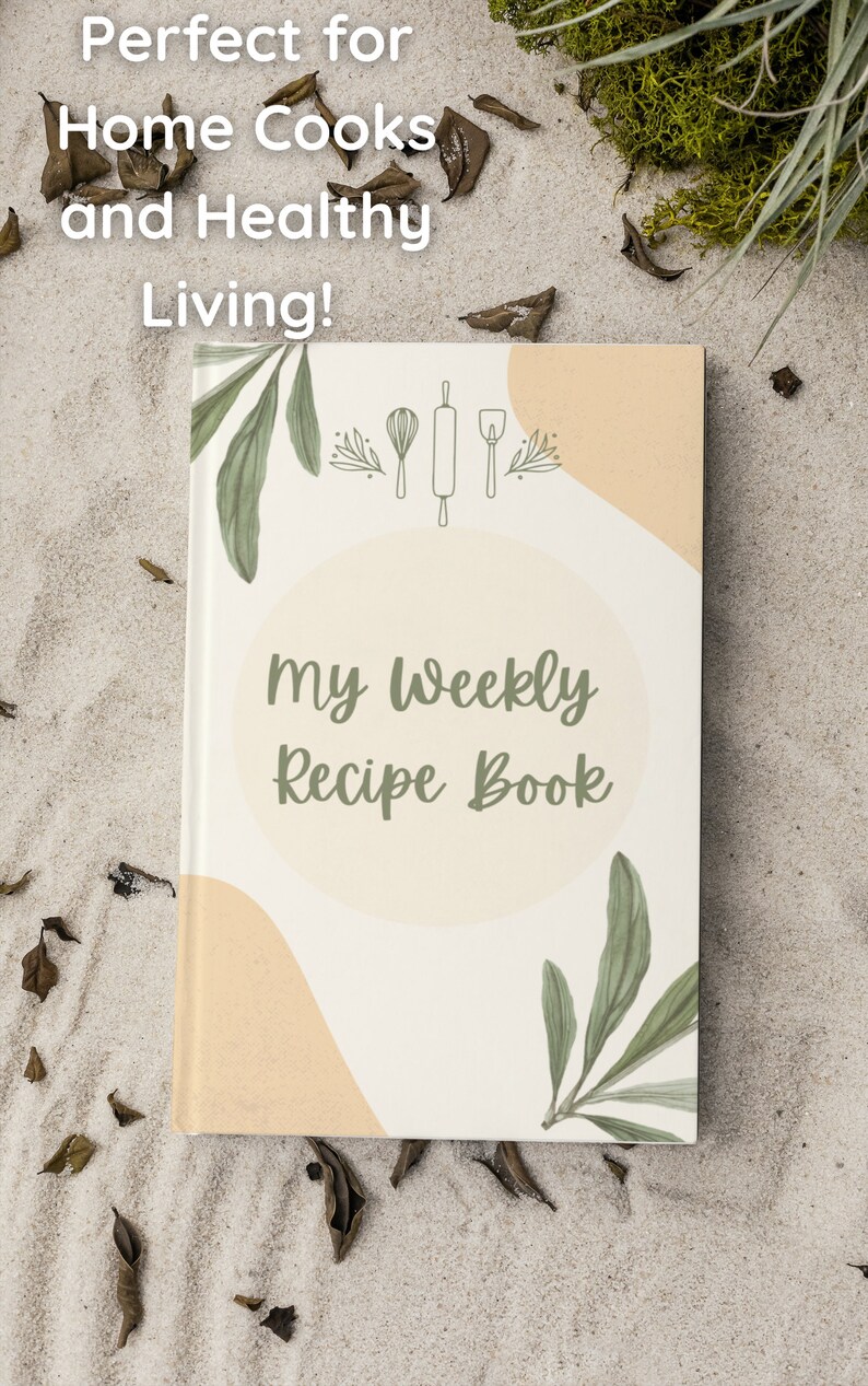 Weekly Recipe Planner, 7 Day Recipe Log, Digital/printable Cook Book ...