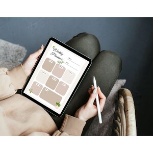 Weekly Digital Planner, Printable and Fillable Template, Weekly ...