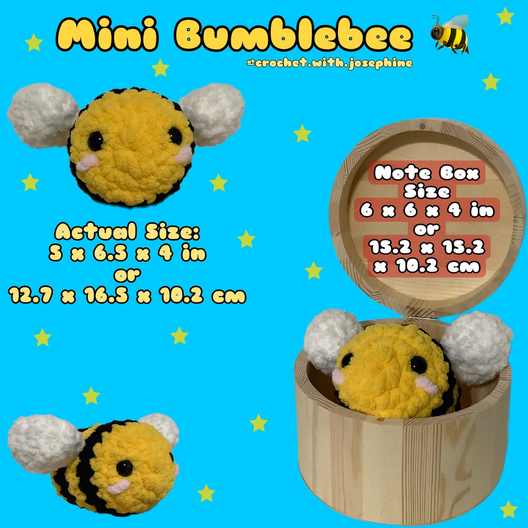 Crochet Mini Bumblebee - Etsy