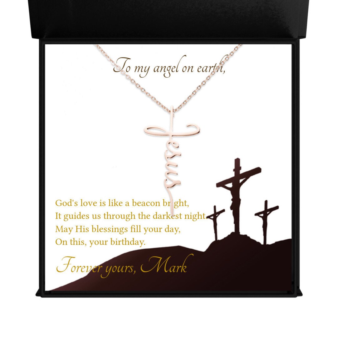 JESUS CROSS Necklace or Baby JESUS Cross Necklace/ Womans Christian ...