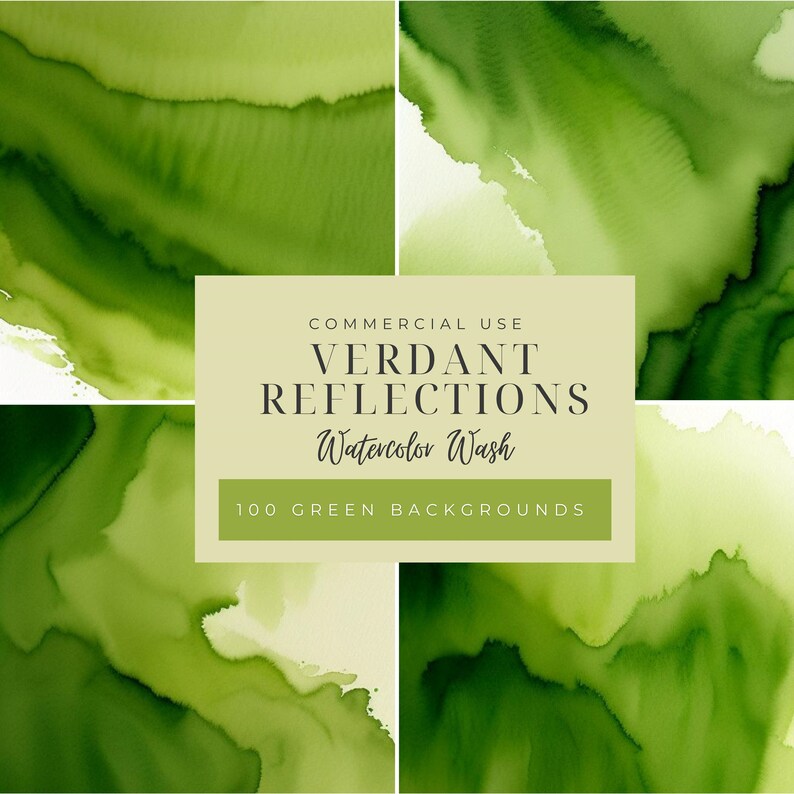 100 Verdant Reflections Green Digital Backgrounds Abstract Nature ...