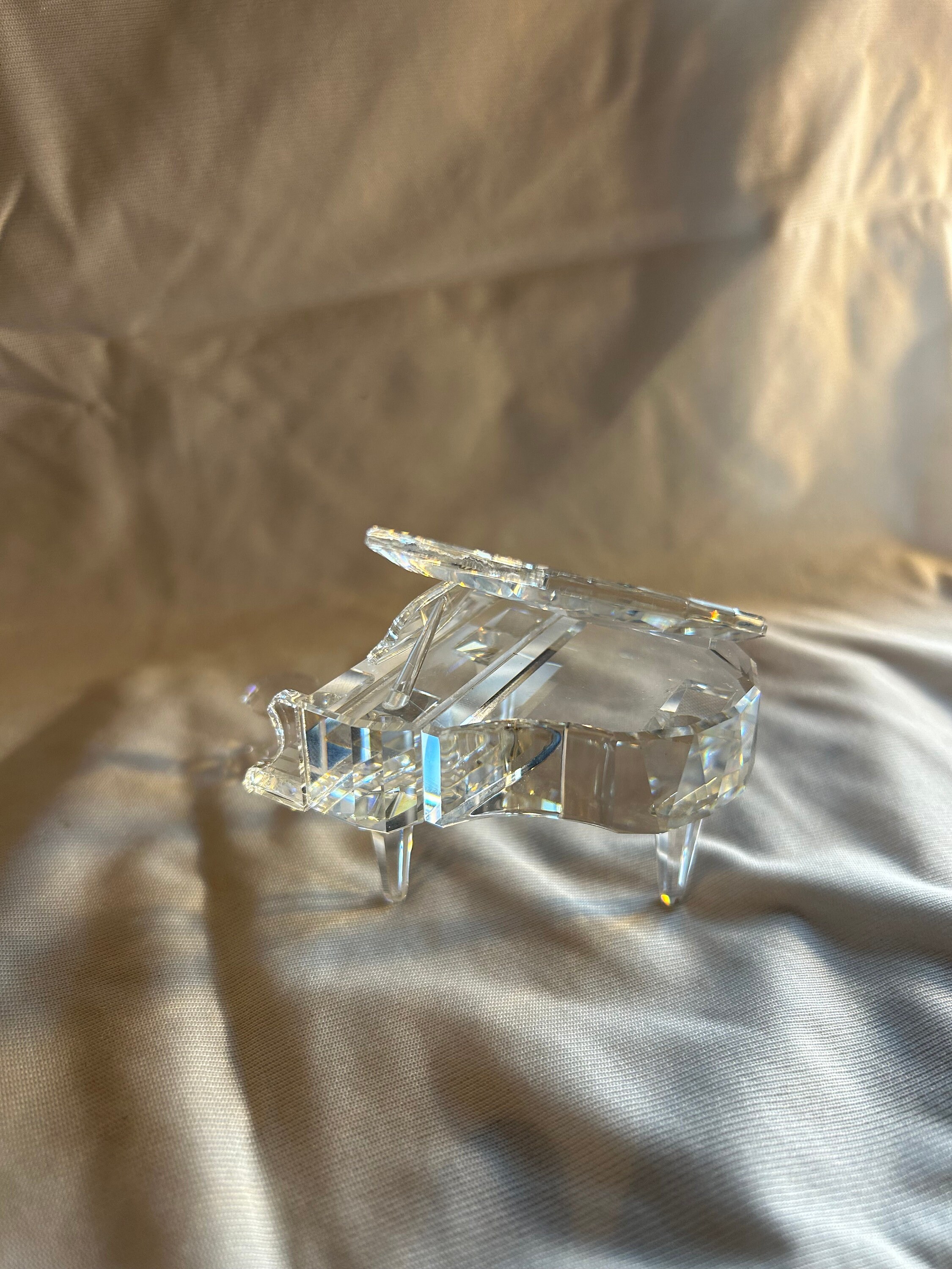 Swarovski Silver Crystal Grand Piano With Box - Etsy