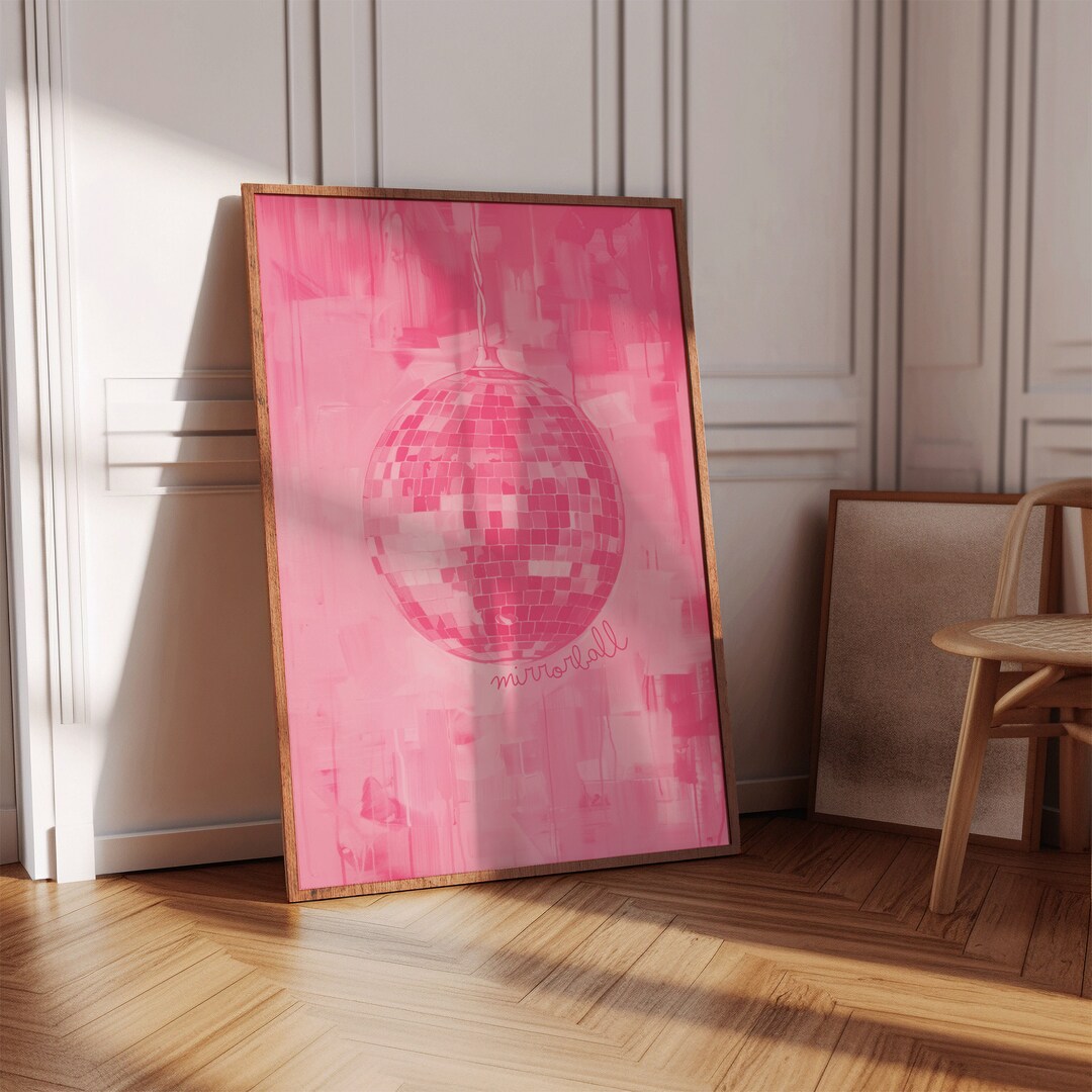 Mirrorball Poster, Printable Wall Art, Digital Download, Print at Home ...
