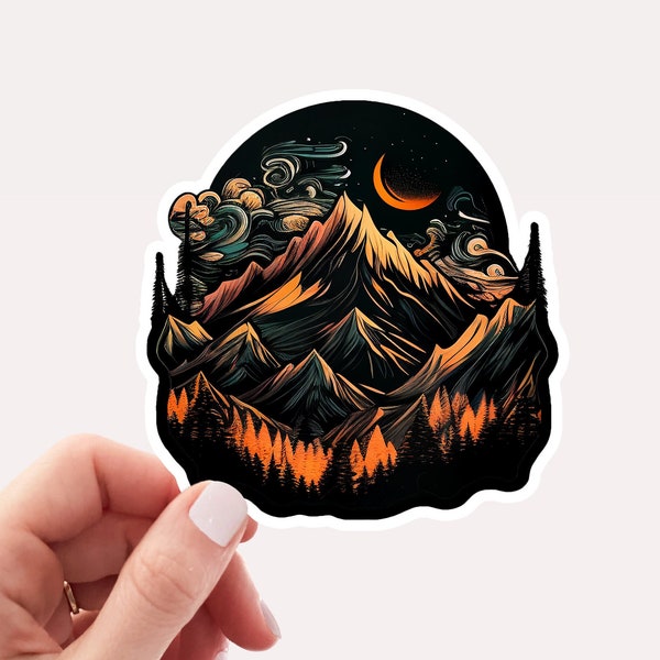 Mountain Sticker - Etsy