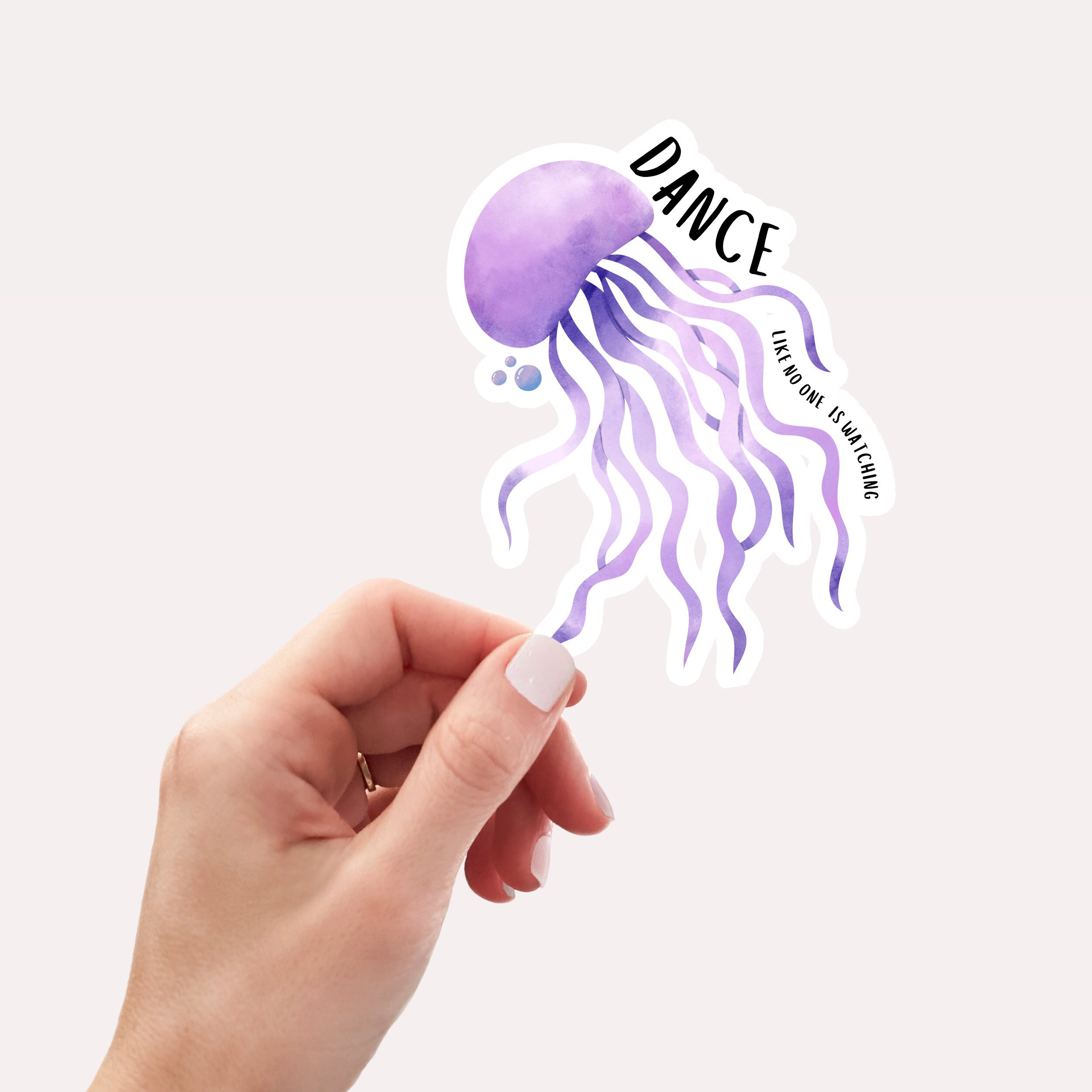 Dance Like No-one is Watching Sticker Jellyfish Vinyl - Etsy