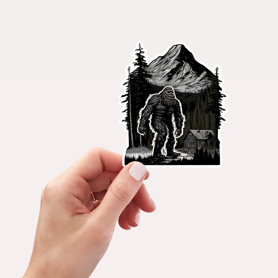 Sasquatch Sticker/decal, Laptop Vinyl Sticker, Sticker/decal for Laptop ...