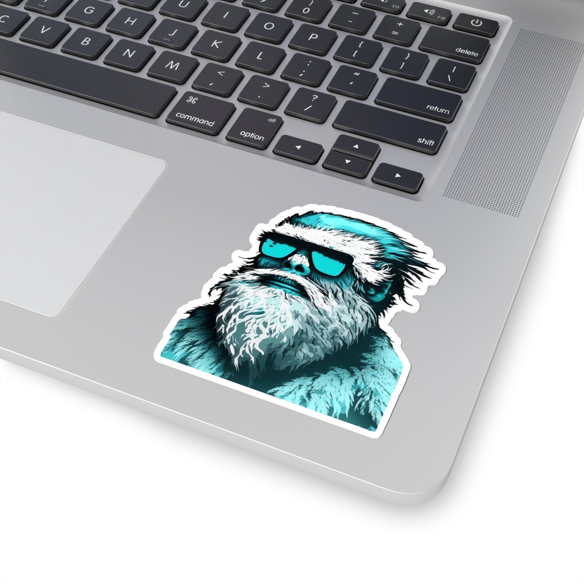 Cool Blue Yeti Sticker Yeti Sticker Magical Creature - Etsy