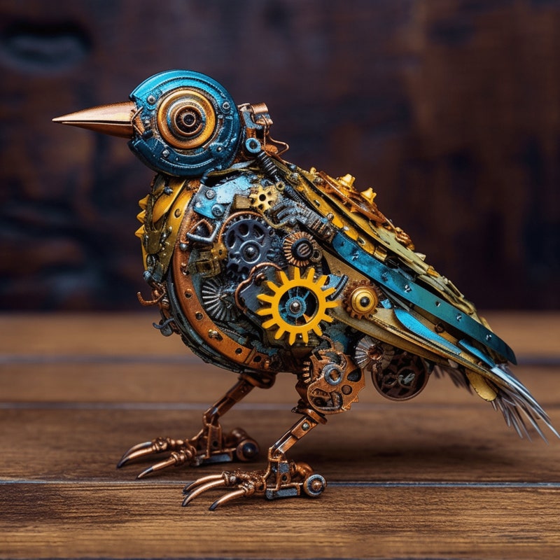 Mechanical Bird Art Print - Etsy