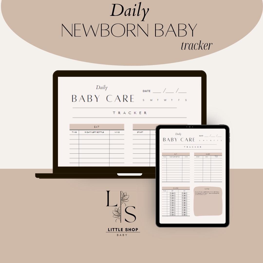 Printable Newborn Baby Tracker Daily Log - Etsy