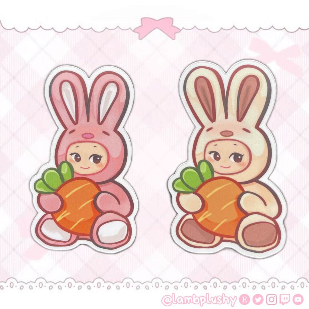 Bunny Rabbit Baby Sonny Angel Sticker / Kawaii Laptop Sticker / Matte ...