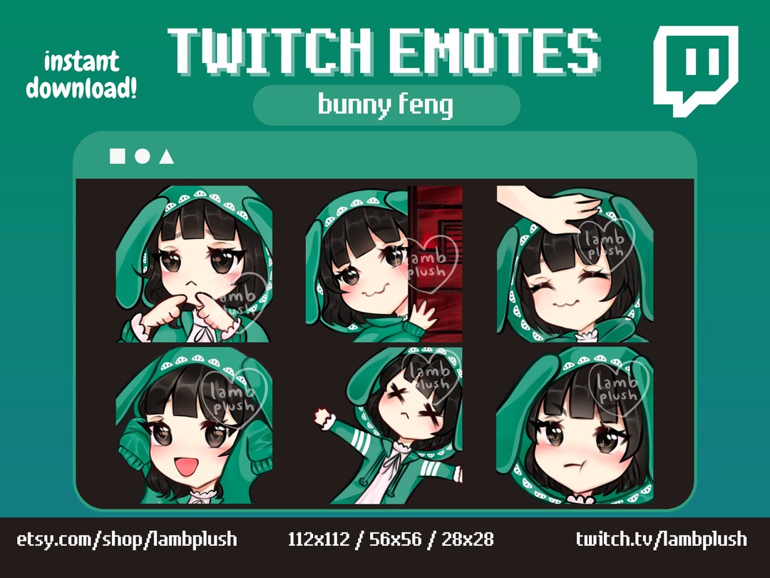 Green Bunny Feng Min Emotes Dead by Daylight Survivor Cute - Etsy