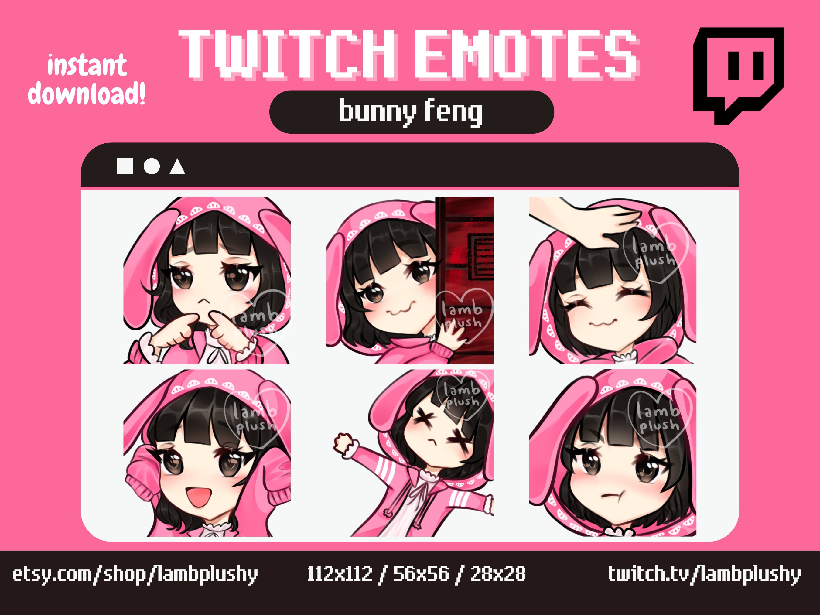 Pink Bunny Feng Min Emotes | Dead by Daylight Survivor Cute Gamer Girl ...