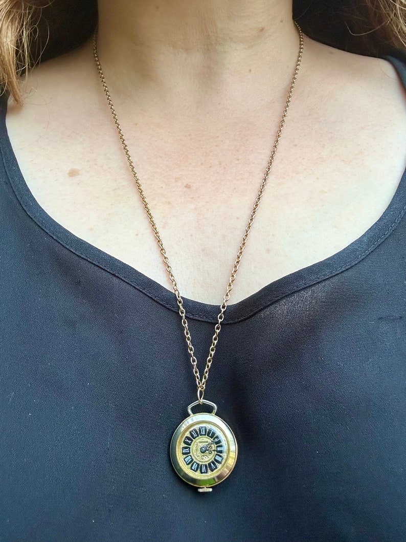 Vintage Gold Plated Swiss Cardinal Windup Pocket Watch - Etsy