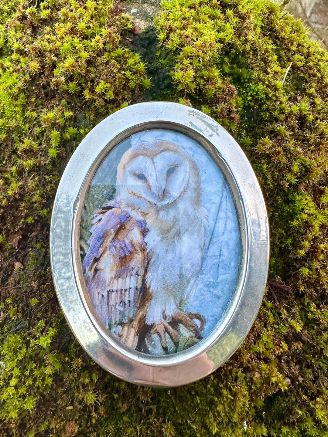 Vintage French Oval Silver Photo Frame - Etsy