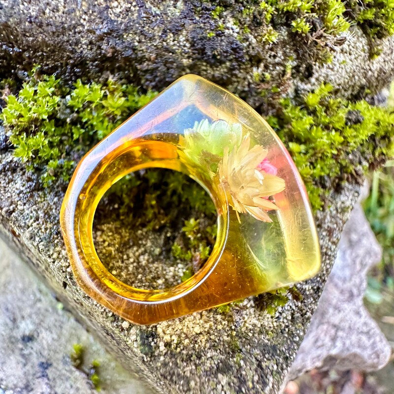 Lucite Ring - Etsy UK