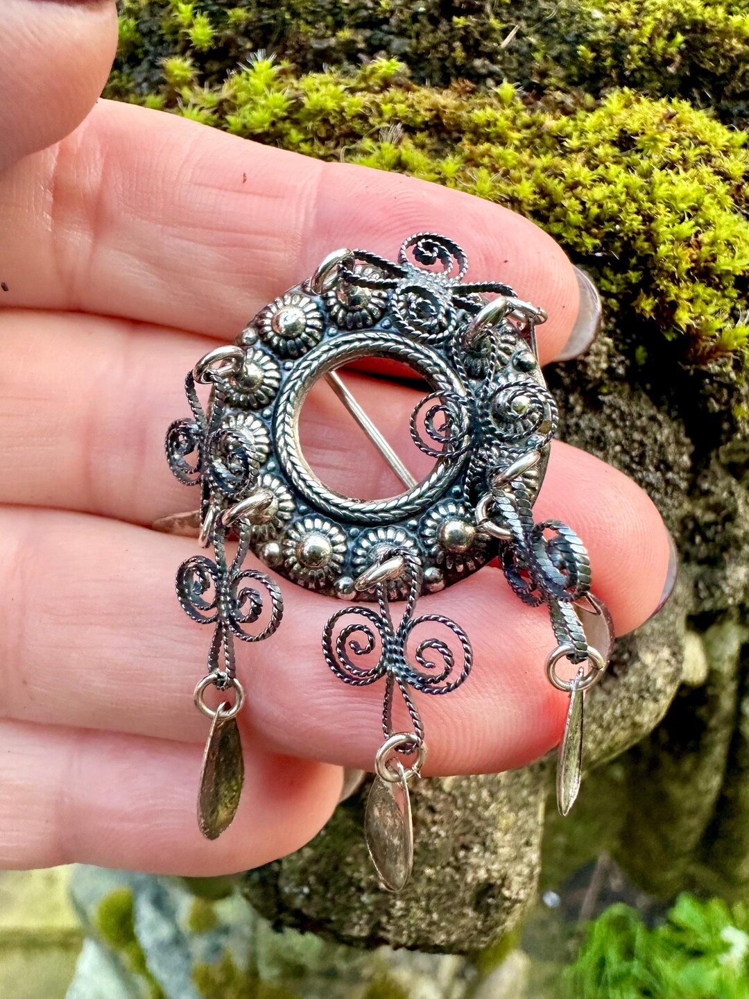 Silver Norwegian Solje Brooch - Etsy