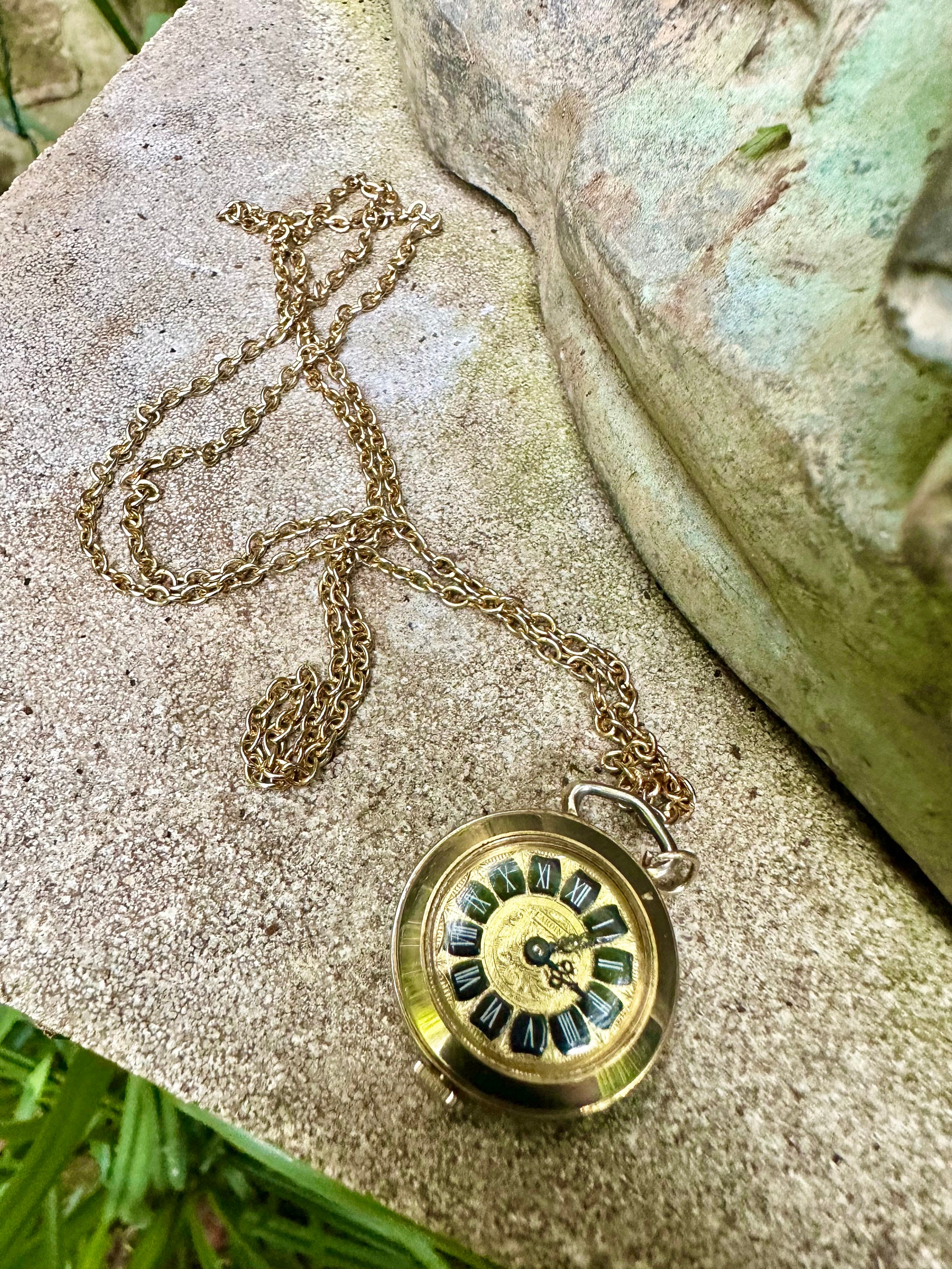 Vintage Gold Plated Swiss Cardinal Windup Pocket Watch - Etsy