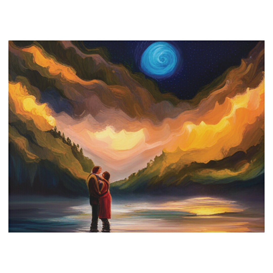 Dornier Rug-lovers Under Starry Night-claude Monet Inspired - Etsy