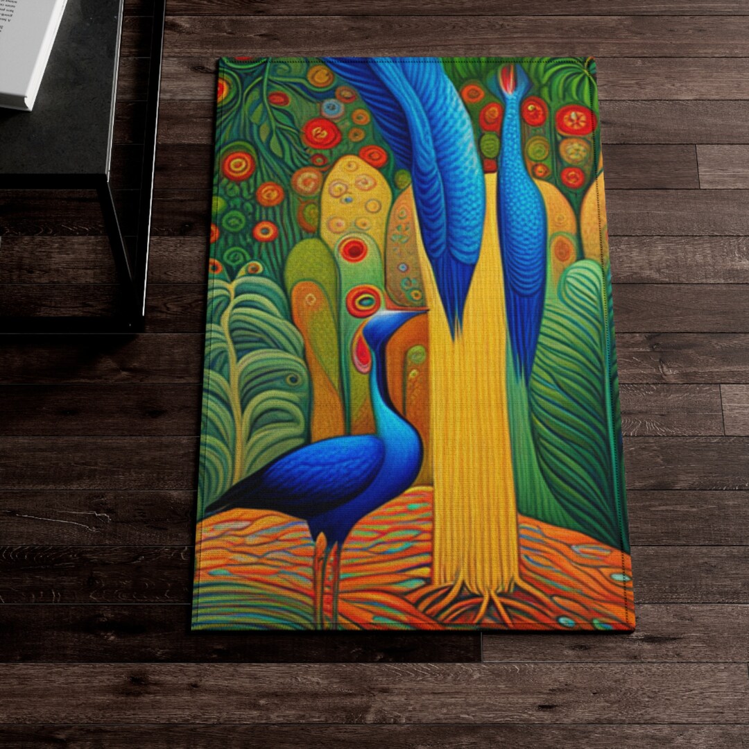 Dornier Rug-inspired by Gustav Klimt and Henri Rousseau - Etsy