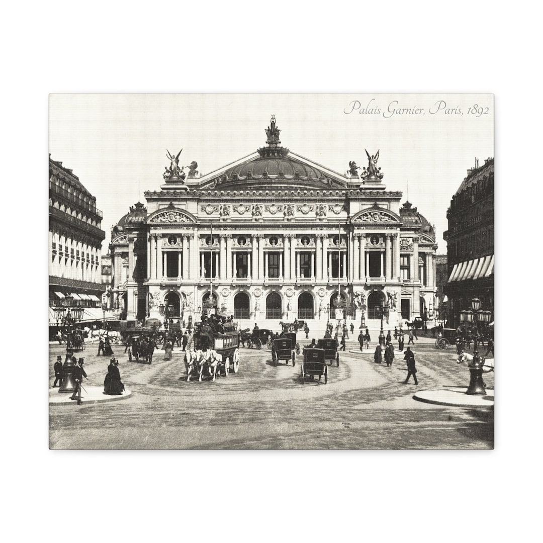 Vintage 1892 Paris Opera House Photograph, Palais Garnier Historic ...