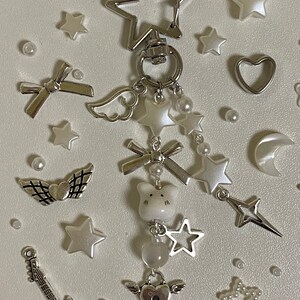 Y2k Beaded Star Keychain Downtown Star Girl - Etsy
