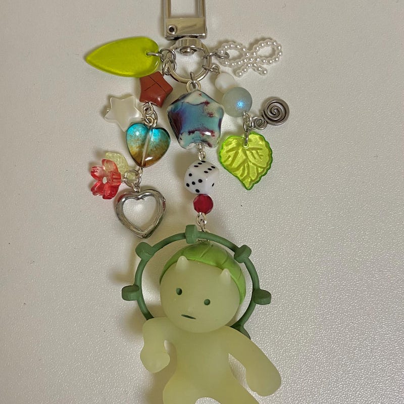 Smiski Keychain Red - Etsy