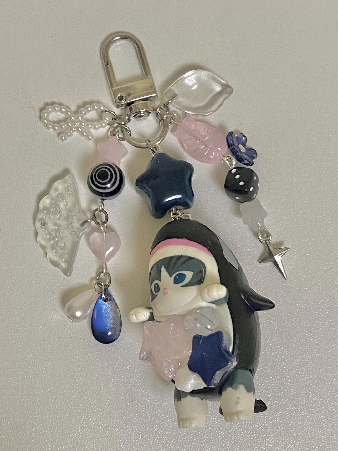 Y2k Whale Shark Mofusand Fish Aesthetic Beaded Keychain - Etsy