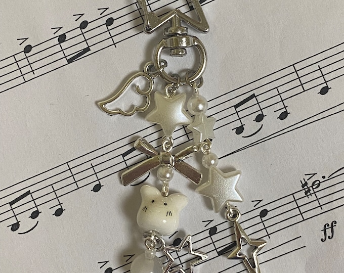 Y2k Beaded Star Keychain Downtown Star Girl - Etsy