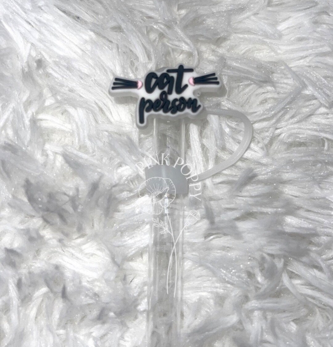 Cat Person 10mm Straw Topper, Cat Mom, Stanley Cup Accessories, Stanley ...