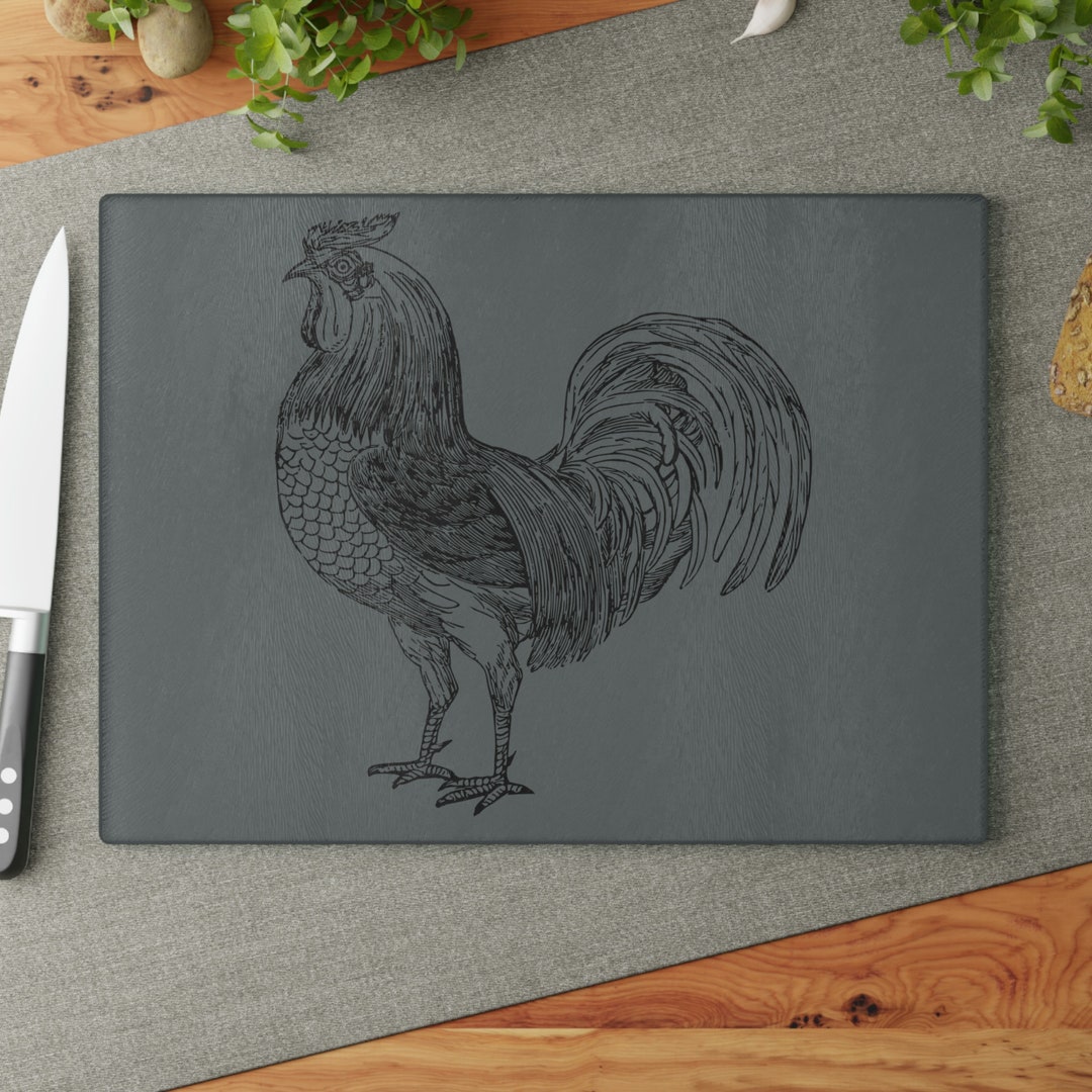 Rooster Cutting Board, Pick Your Size!, Chopping Board, Charcuterie ...