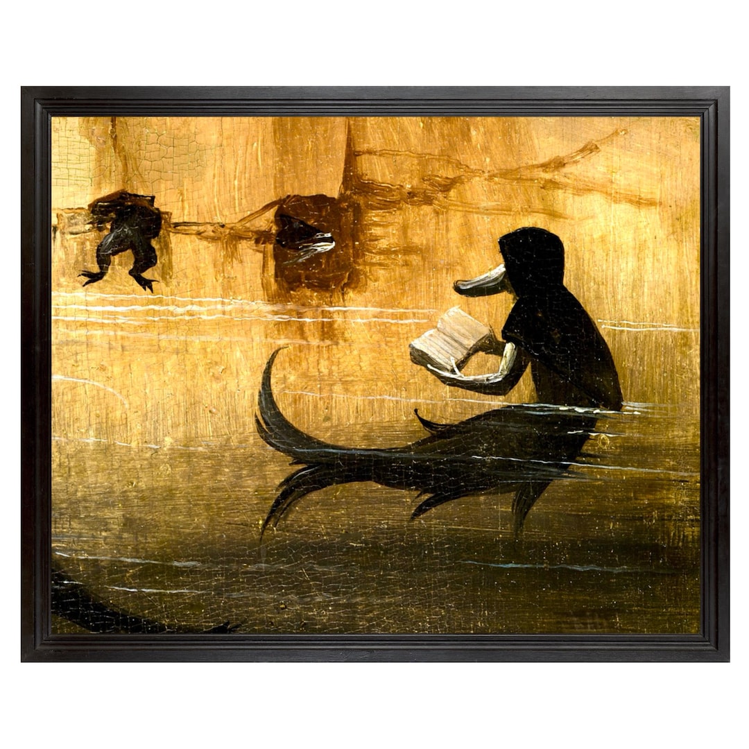 Duck-man Reading, Surreal Art, Weird Renaissance Art, Detail From the ...