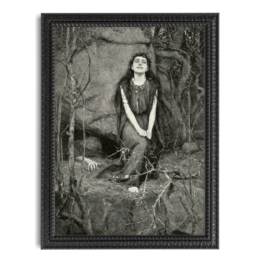 Beautifully Creepy 19th Century Illustration, Witch Sorceress Gothic ...