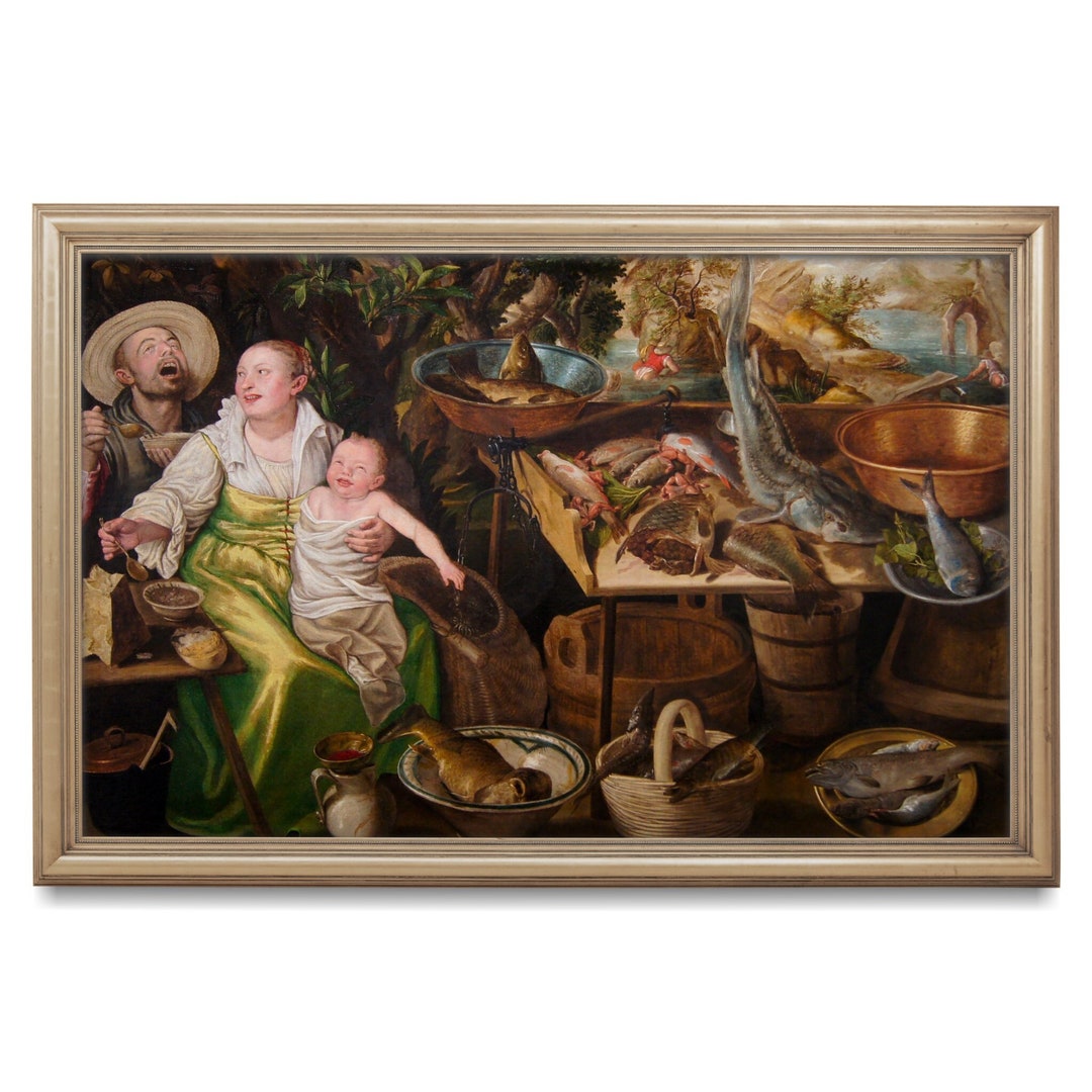 Smiling Family Renaissance Art, Rescivendoli, the Fishmongers, Vincenzo ...