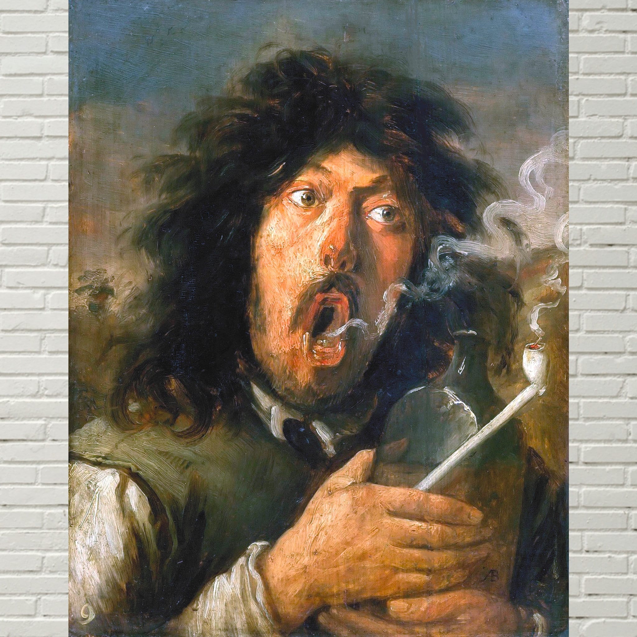 Renaissance Smoker Art Print, 17th Century Painting, Joos Van, Antique ...