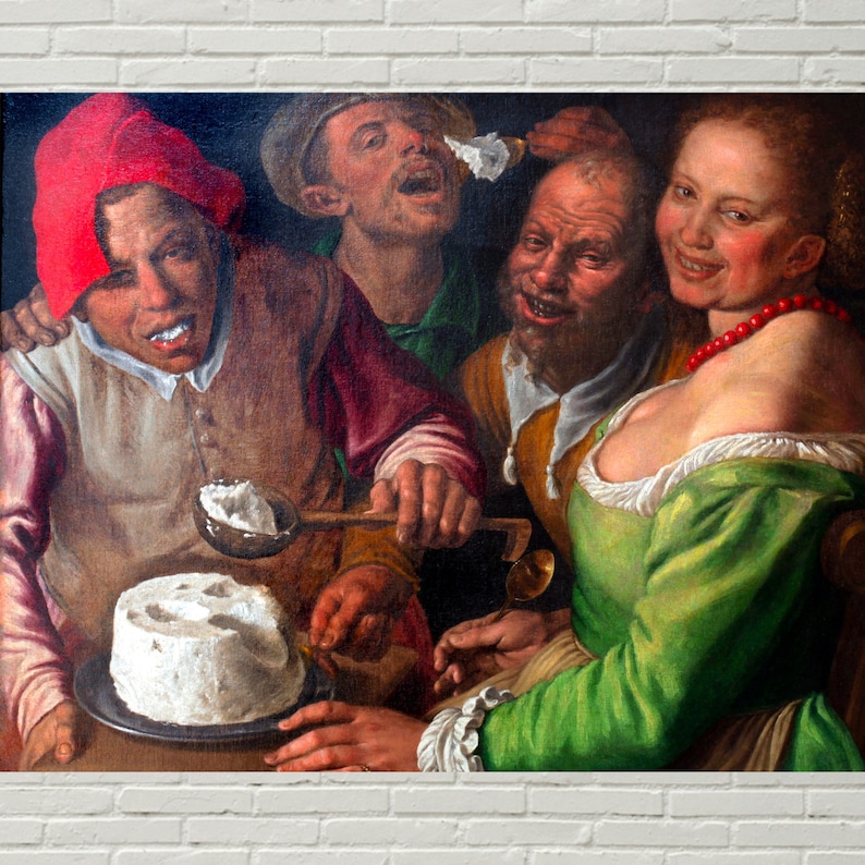 Weird Italian Renaissance Art the Ricotta Eaters Vincenzo - Etsy