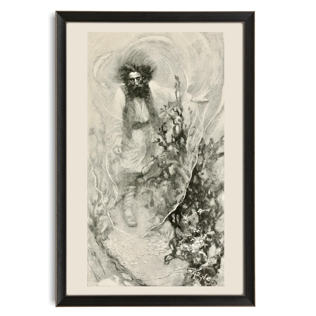 Cap’n Goldsack, Pirate Art, Reproduction Vintage Antique Magazine ...