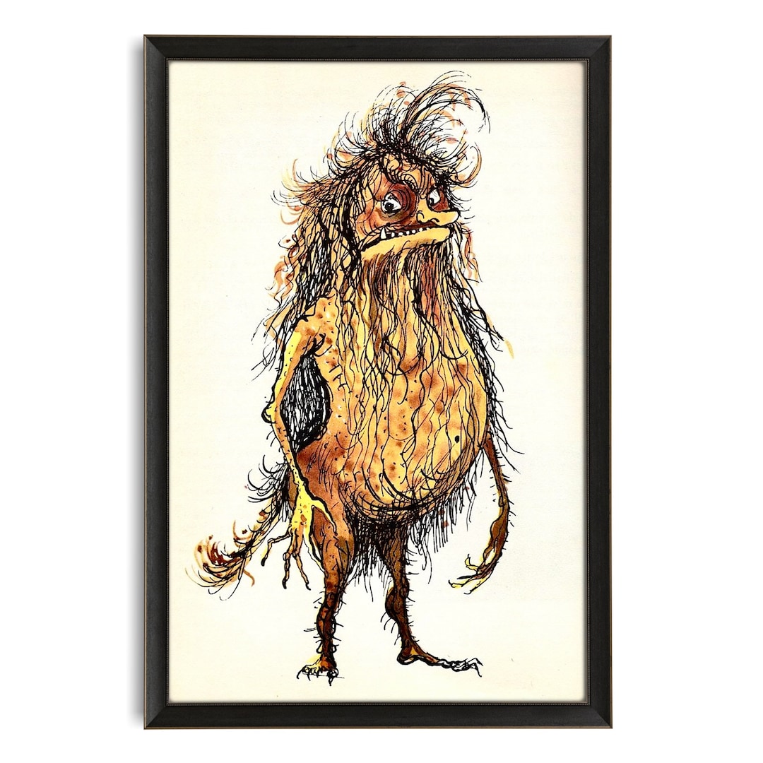 Vintage Folklore Creature Painting, Elves and Woodland Creatures ...