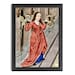 Medieval Illustration, 5x7" Witch and Dragons, 14th Century Book ...