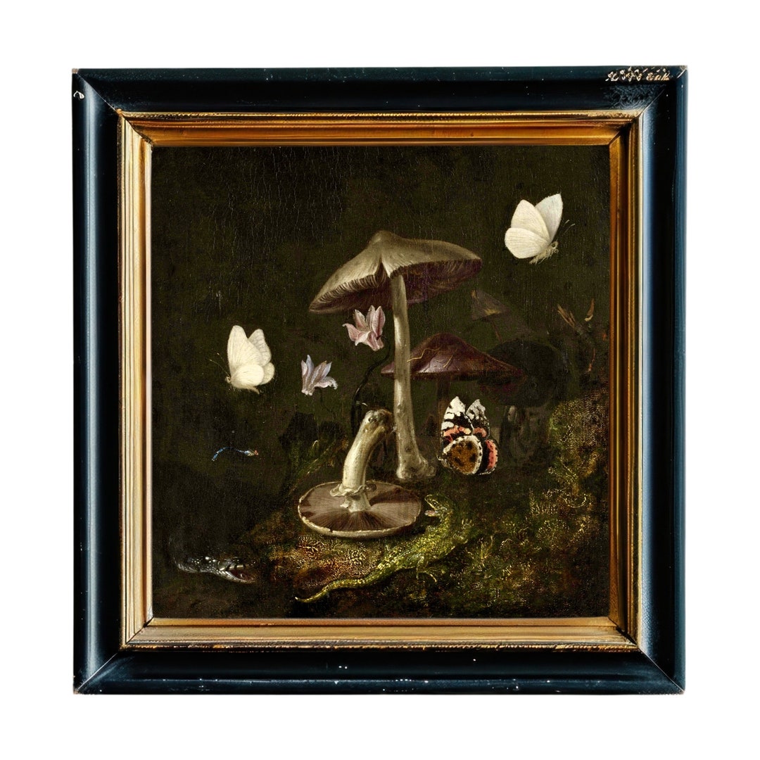 Dark Renaissance Still Life, Creepy Antique Still Life Painting, Snakes ...