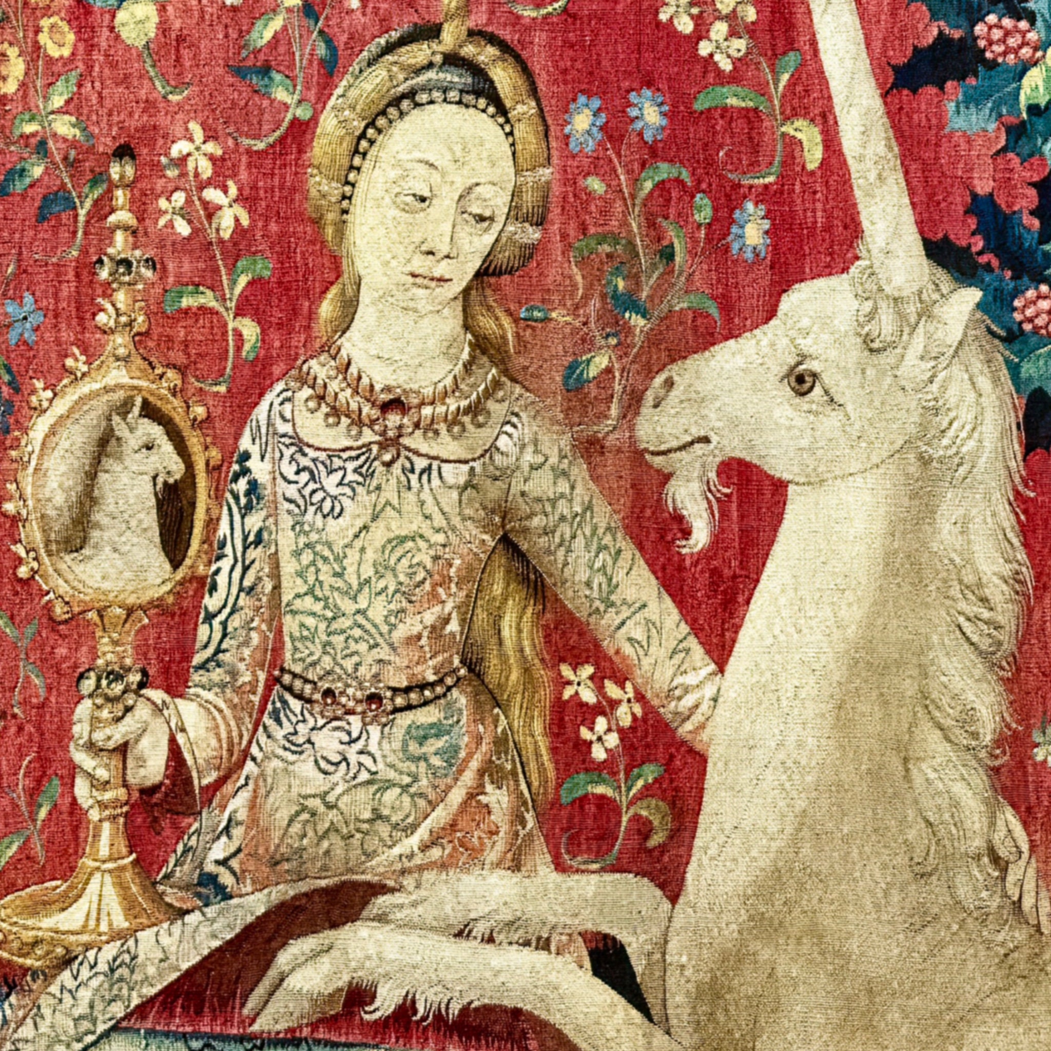 Silly Medieval Unicorn Art Print, Renaissance Unicorn Art, High Quality ...